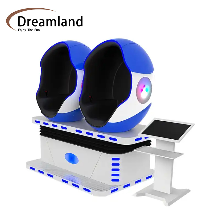 Double Seats 9D VR Egg Cinema Chair for VR Parks