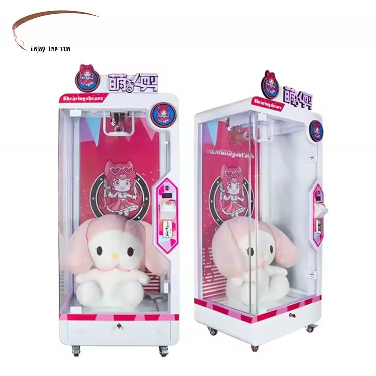 Electric Scissors Game Machine Cutting Doll Arcade Machine OEM